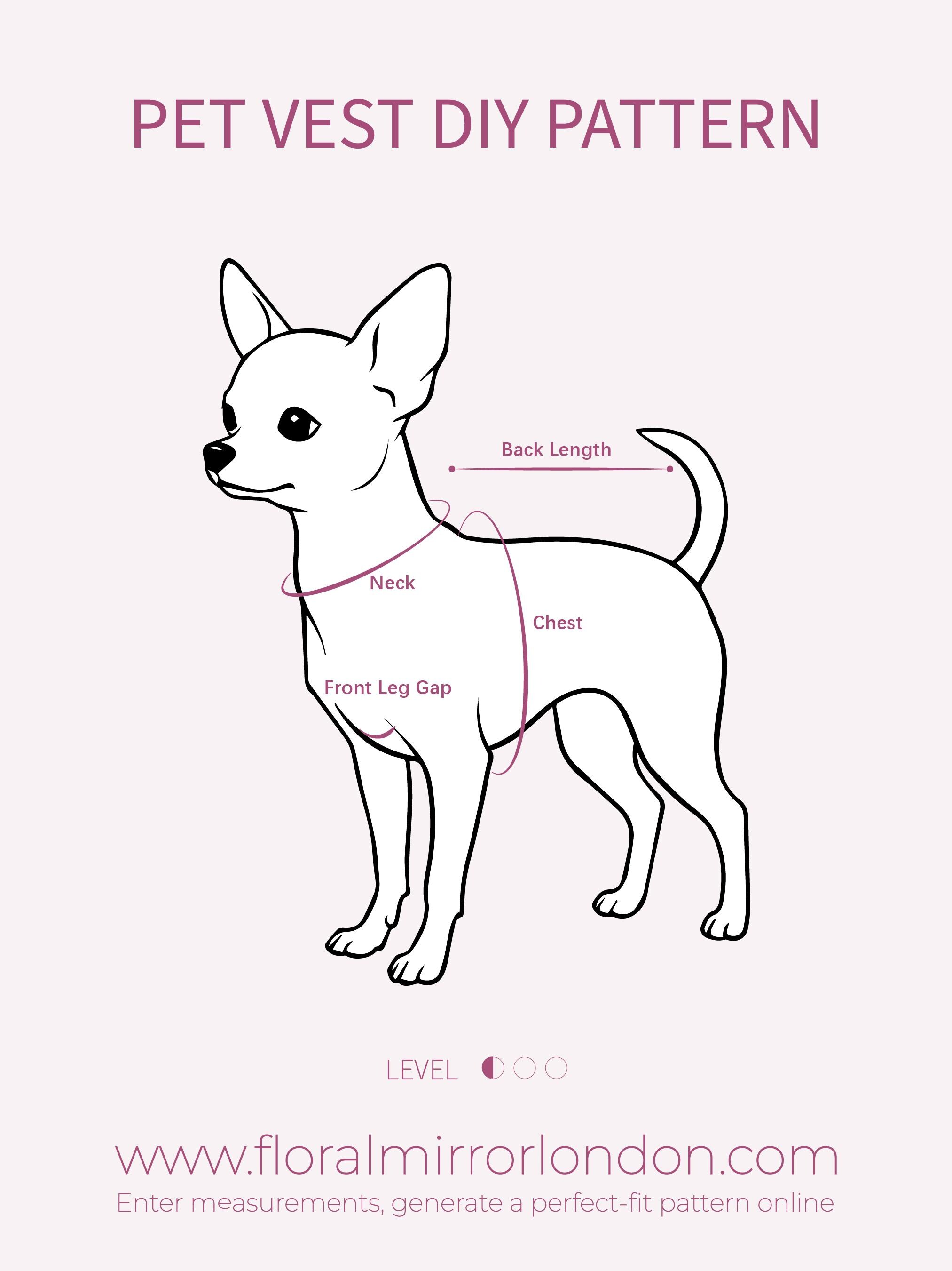 Easy Dog Vest Sewing Pattern | Beginner DIY Pet Clothes (PDF Download ...