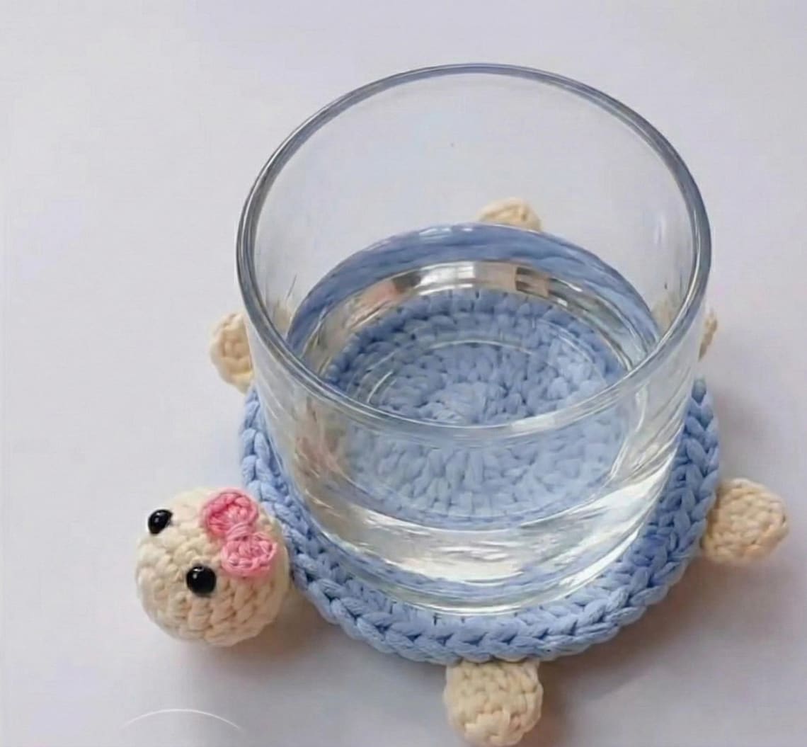 Pressable Turtle Coaster Crochet Pattern| Turtle Amigurumi Patterns ...