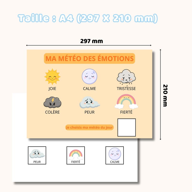 A Printable "emotions Weather Chart" for a Daily Ritual and Educational ...
