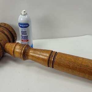 Vintage Large Oversized Gavel Oak Wood Display Adverting Lawyer Judge ...