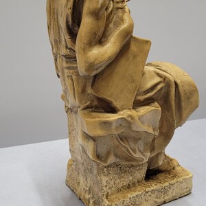 Vintage Michelangelo Horned Moses Austin Productions Bronze Plaster Art ...