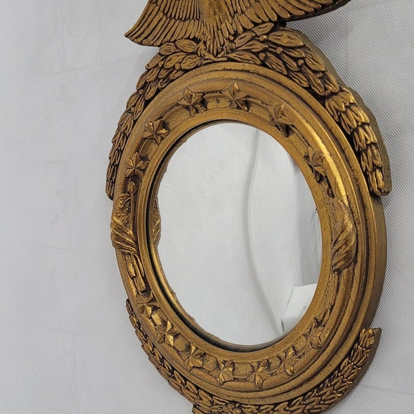 Vintage Eagle Convex Mirror - Etsy