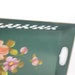 Vintage Tole Tray Oblong Dark Teal Floral Serving Tray Metal - Etsy