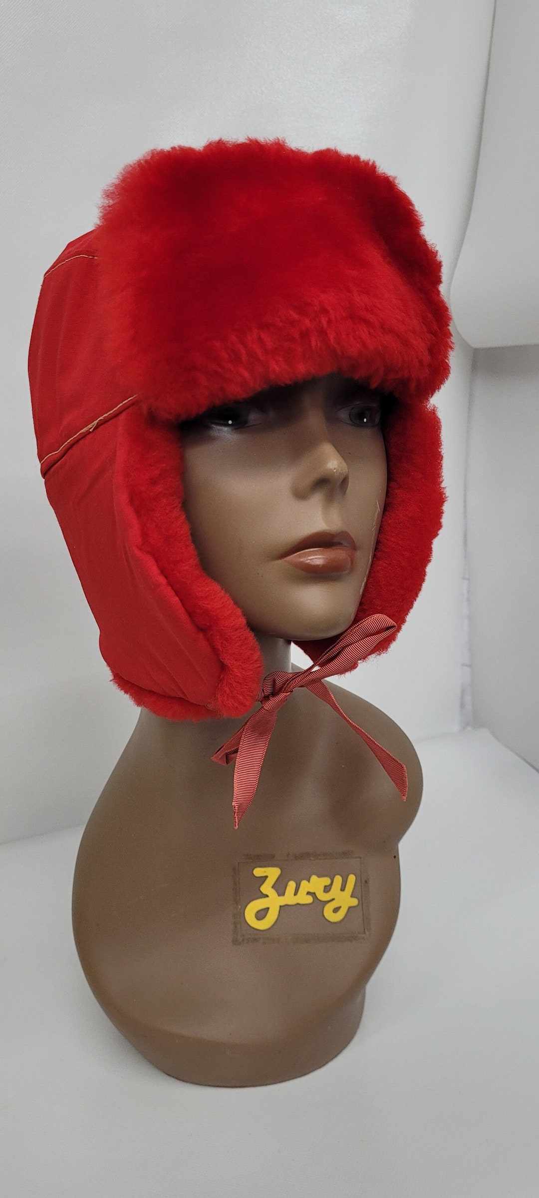 Vintage Red Bomber Pilot Chevy Chase Christmas Winter Hat Unisex - Etsy