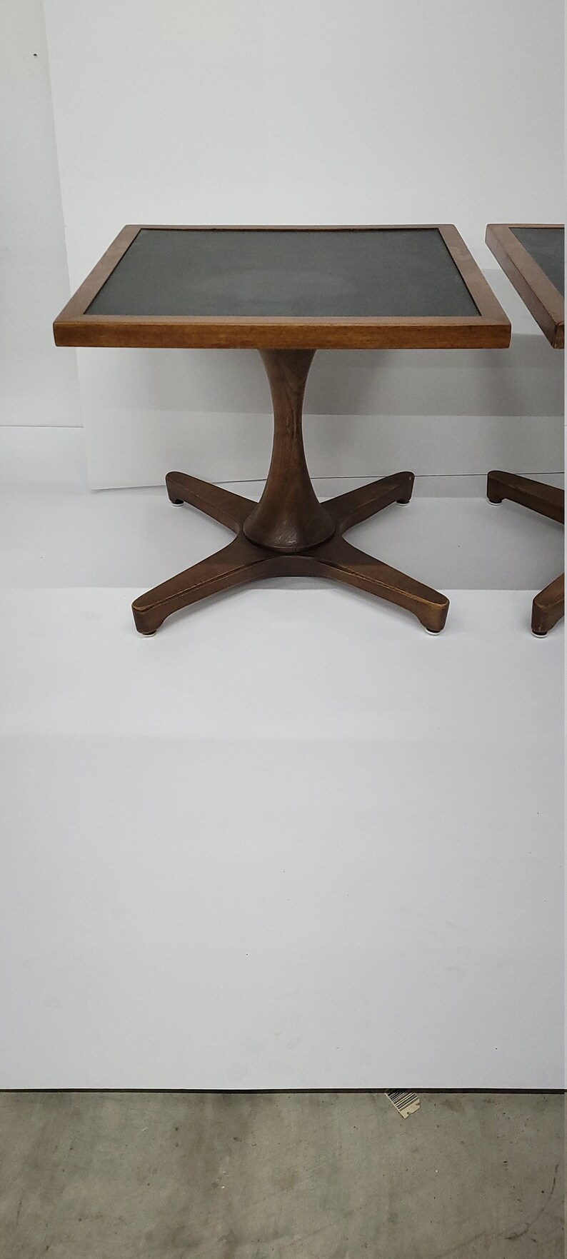 Mid Century Modern Wood Side Tables Square Accent End Pedestal | Etsy