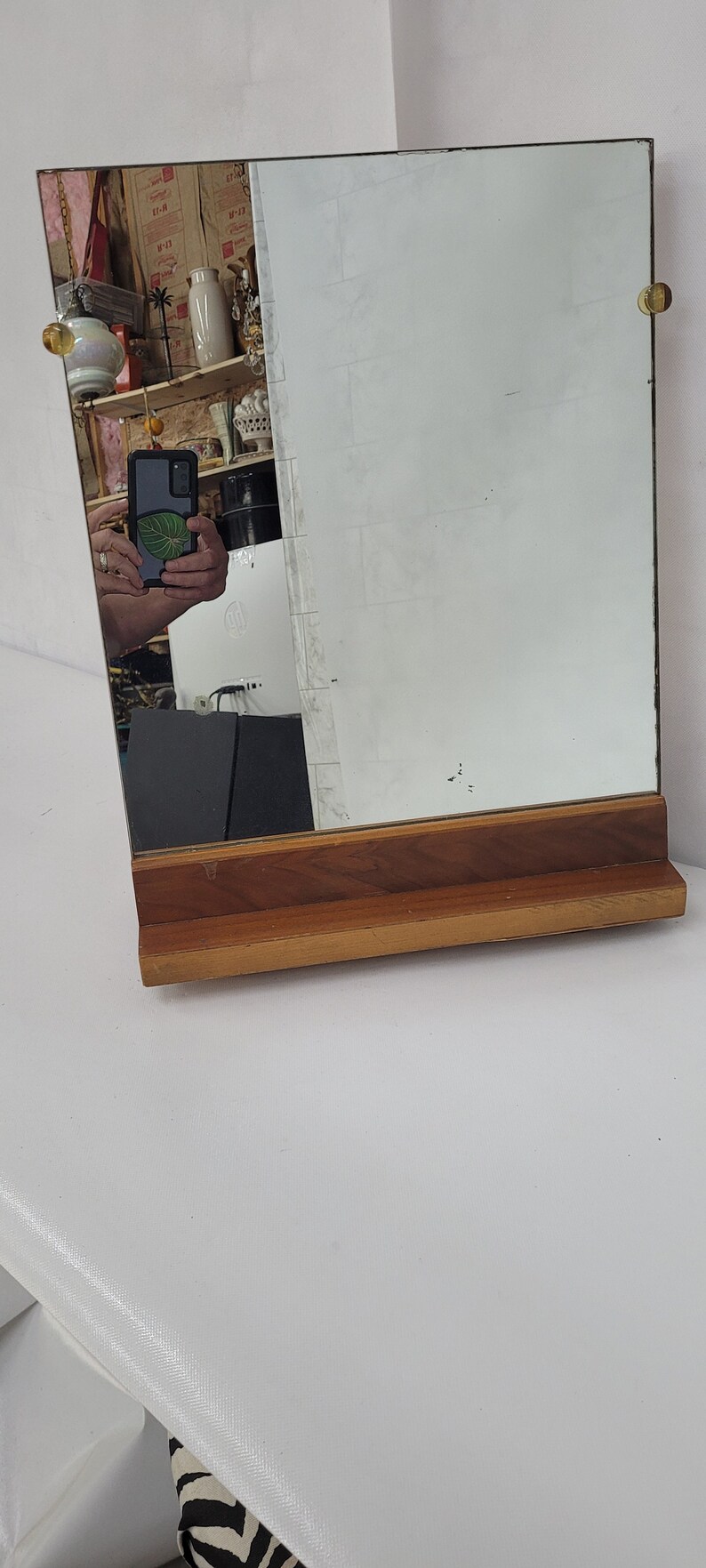 Vintage Store Display Counter Mirror Art Deco Vanity Table Top - Etsy
