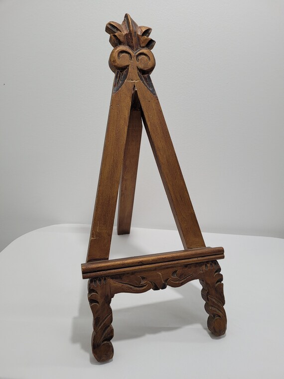 Vintage Large Wood Table Top Easel Display Pictures Art Prints - Etsy