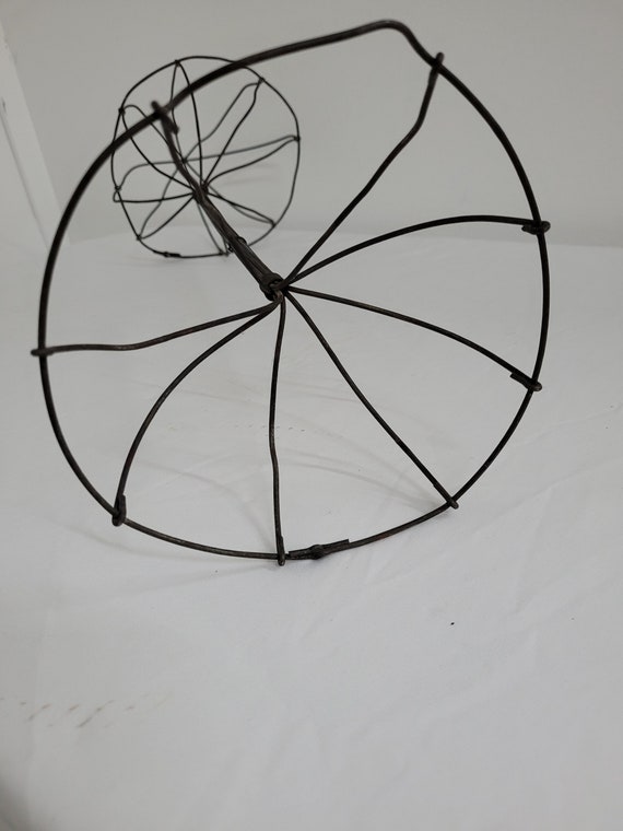 Vintage Wire Form Hat Rack Wig Holder Table Top Display Primitive ...