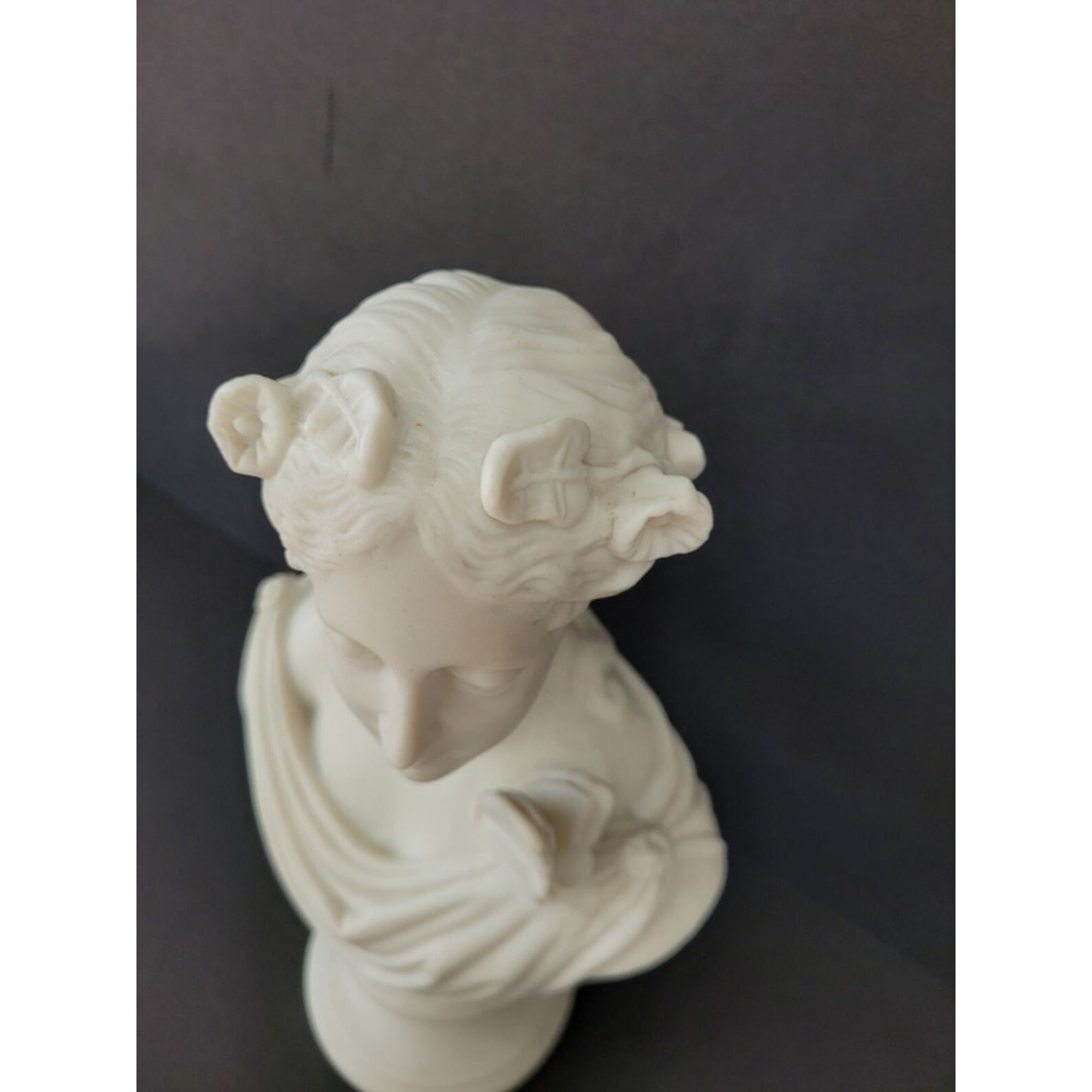 Vintage French Bisque Mini Small Bust Figurine Sculpture - Etsy