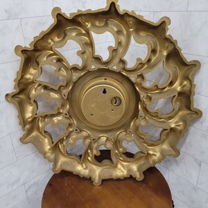 Vintage Syroco Wall Clock Gold Ornate Chunky USA Made - Etsy