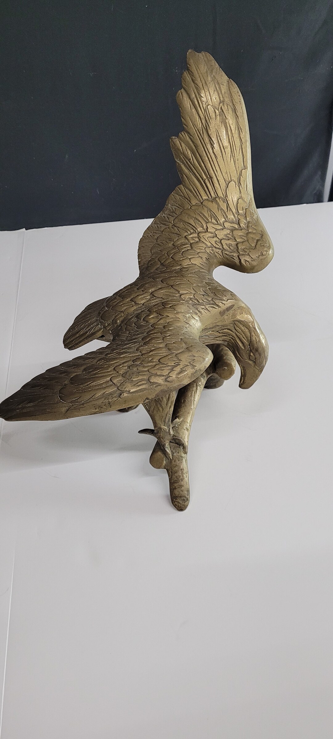 Vintage Brass Bald American Eagle Table Top Metal Art Sculpture Statue - Etsy