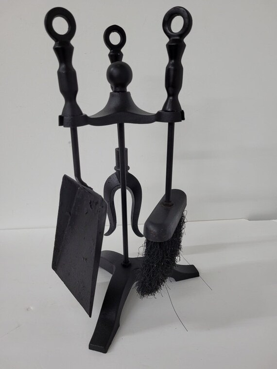 Vintage Small Fireplace Mantel Tools Shovel Poker Broom Cast - Etsy