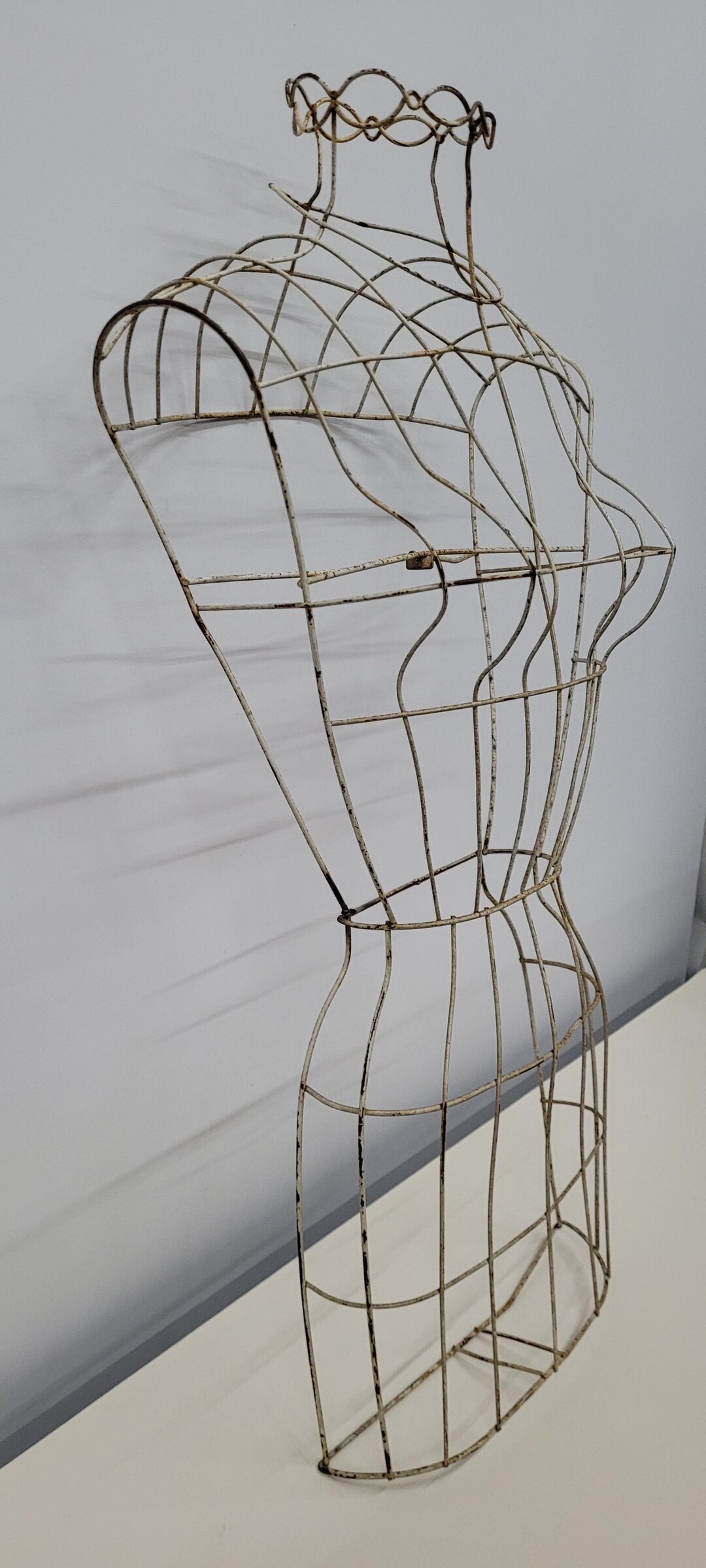 Vintage French Mannequin Metal Wire Women Torso Bust Body Form Display ...