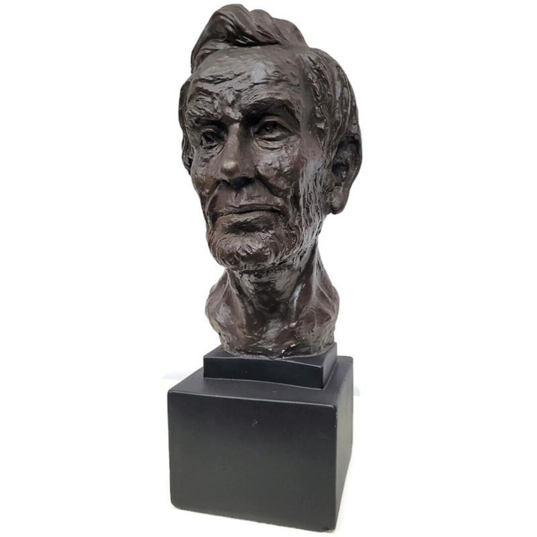 Vintage Abraham Lincoln Statues President Collectible Bust Chalk Esco ...