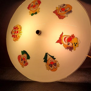 Mid Century 2 Light Clown Ceiling Light Fixture White Glass Shade - Etsy