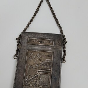 Vintage Sterling Silver Japanese Card Case - Etsy