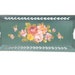 Vintage Tole Tray Oblong Dark Teal Floral Serving Tray Metal - Etsy