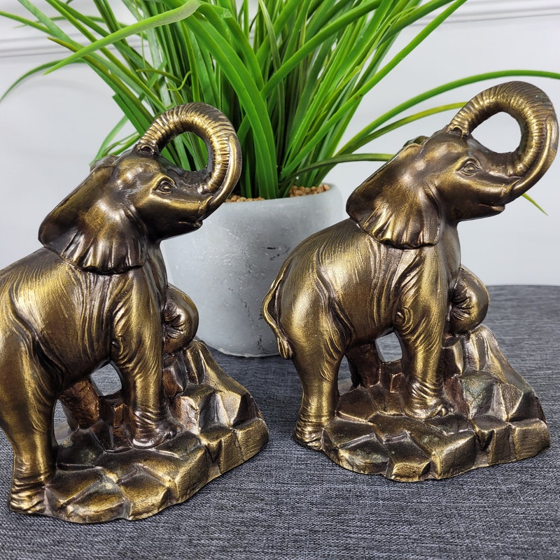 Elephant Bookends - Etsy