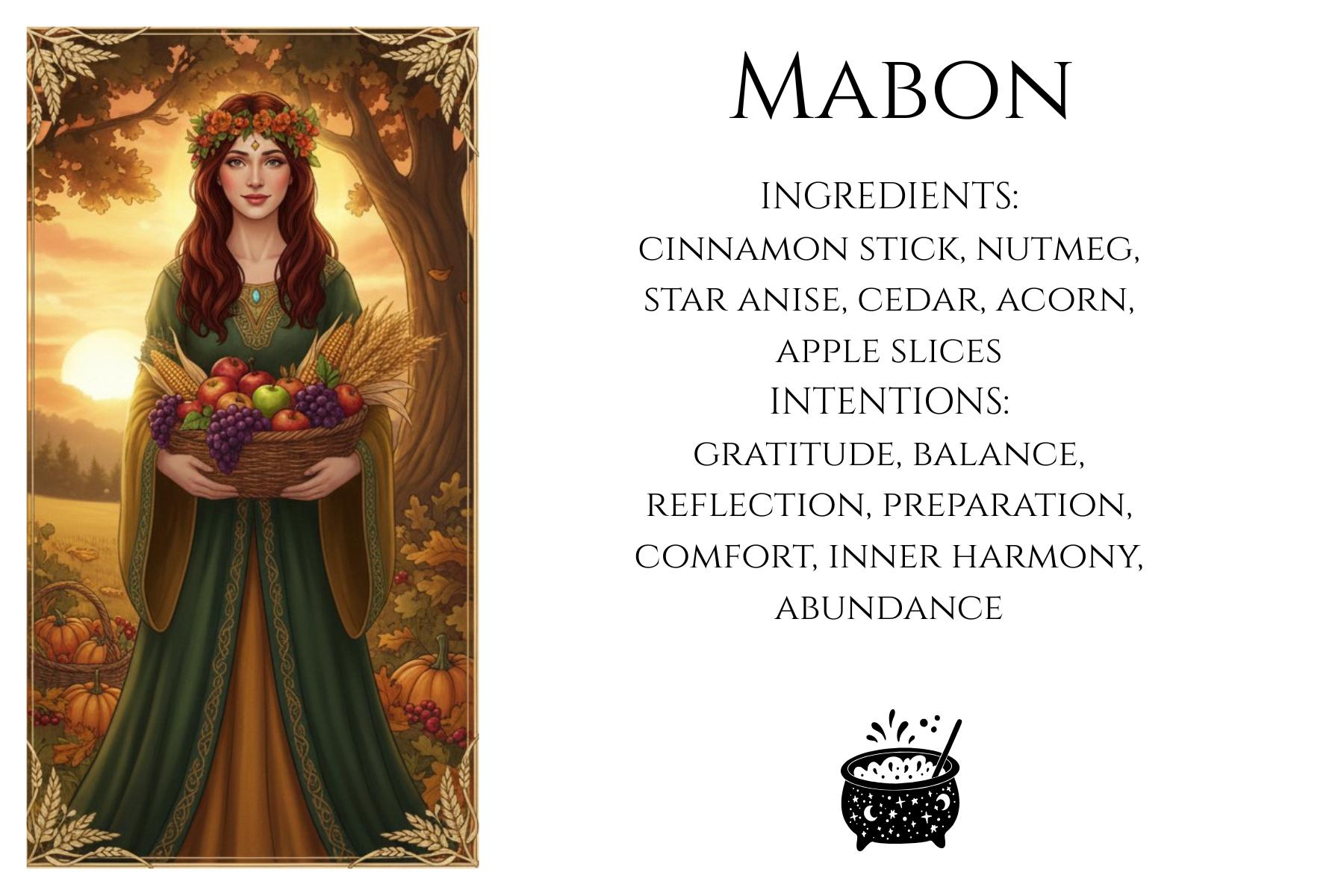 Wheel of the Year Simmer Pot Recipe Cards | 8 Sabbats Cauldron ...