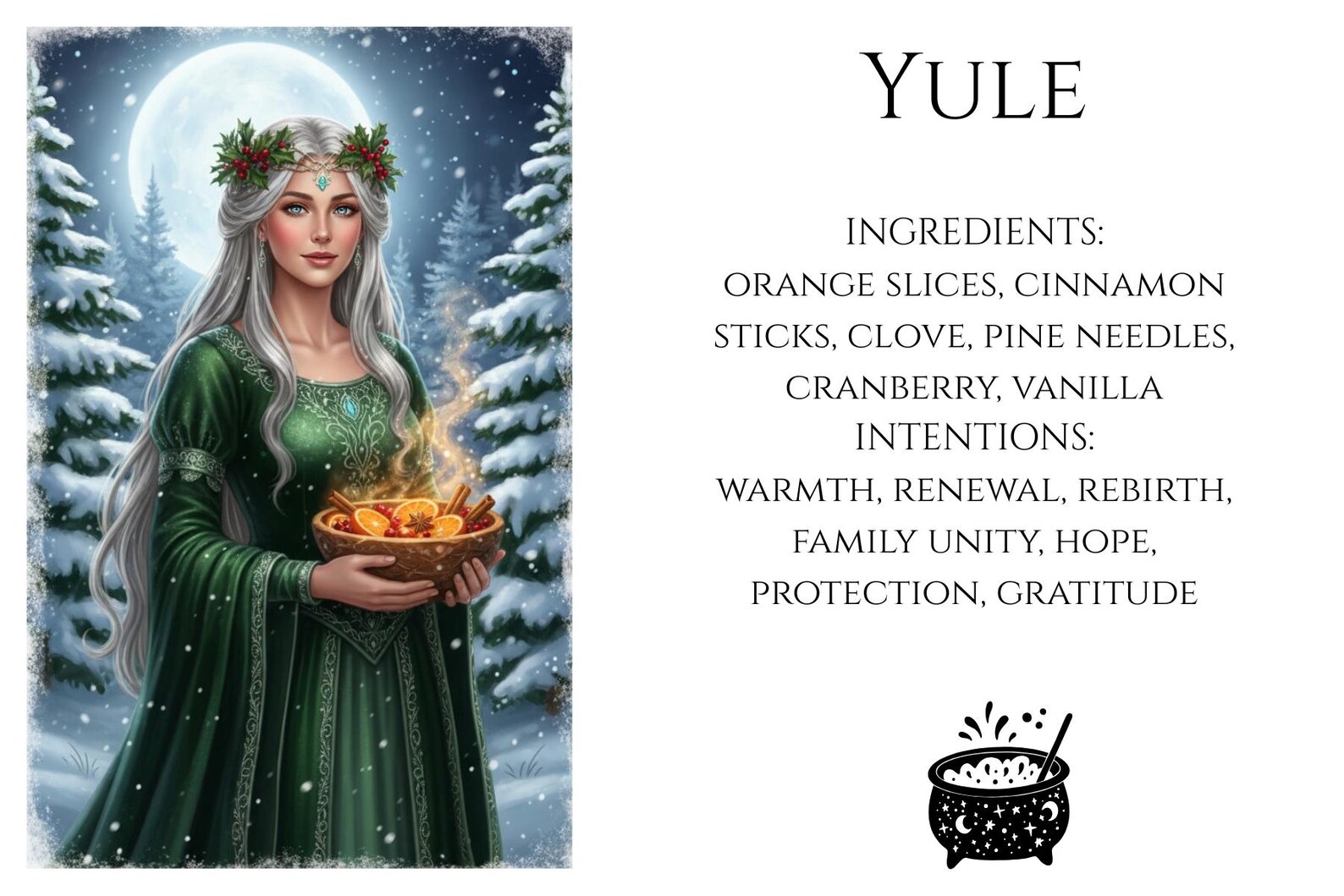 Wheel of the Year Simmer Pot Recipe Cards | 8 Sabbats Cauldron ...