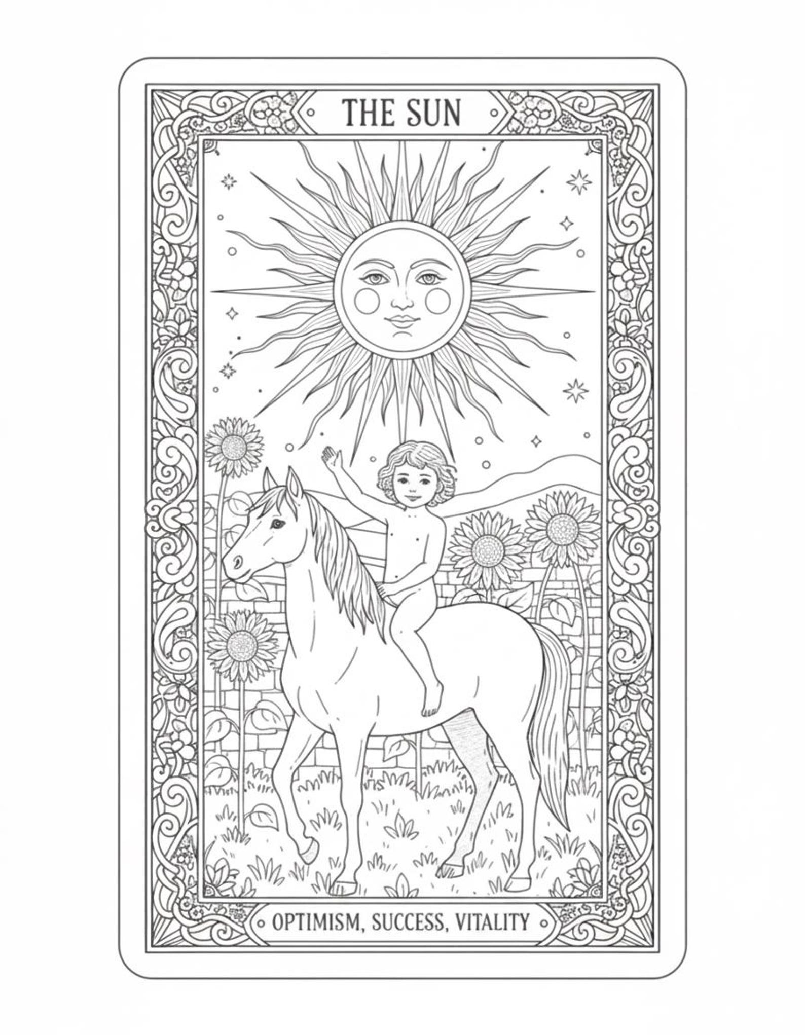 Mystical Coloring Pages Set of 30, Magickal Spiritual Coloring for ...