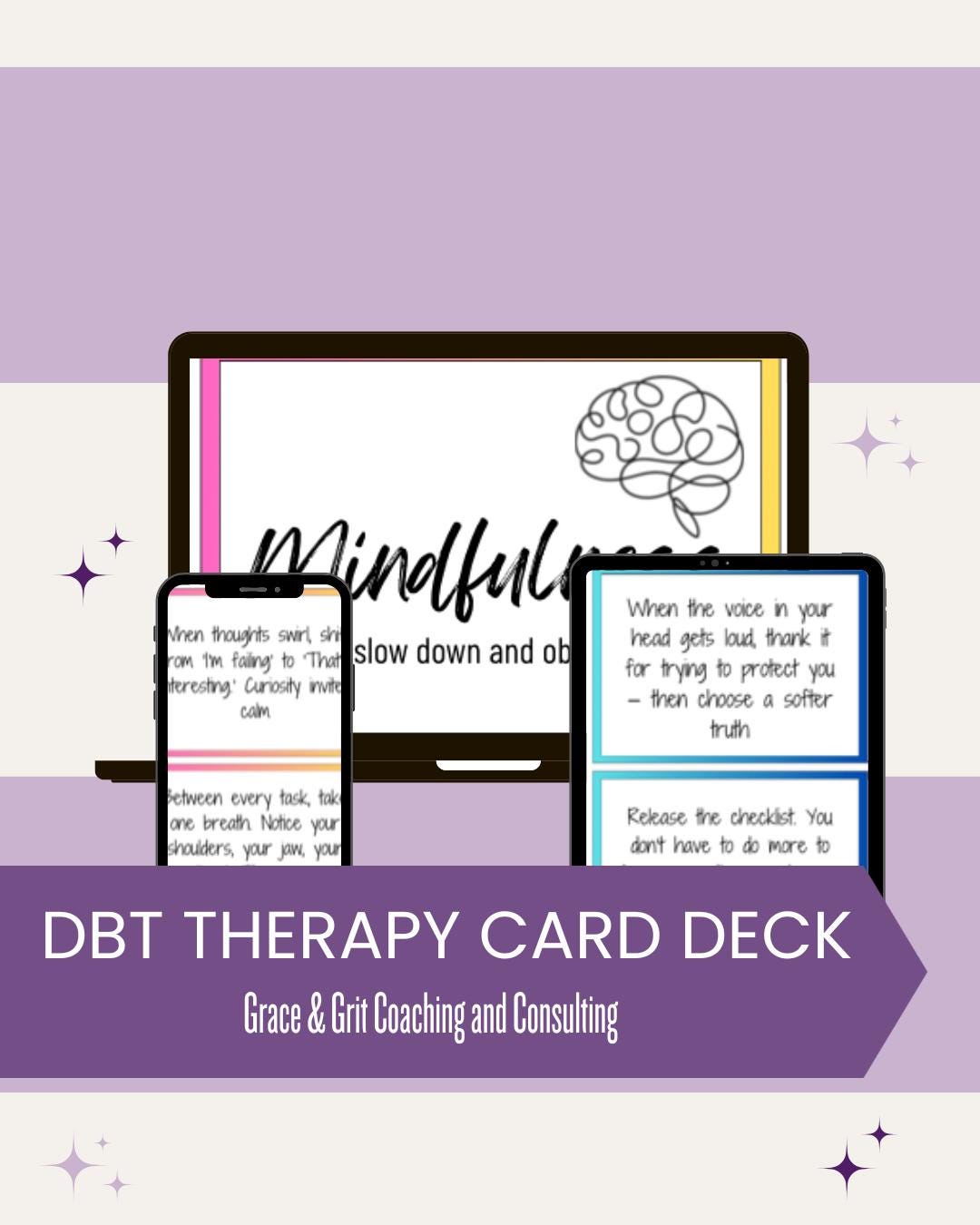 DBT Coping Skills Card Deck- Printable Therapy Tools for Anxiety & ADHD ...