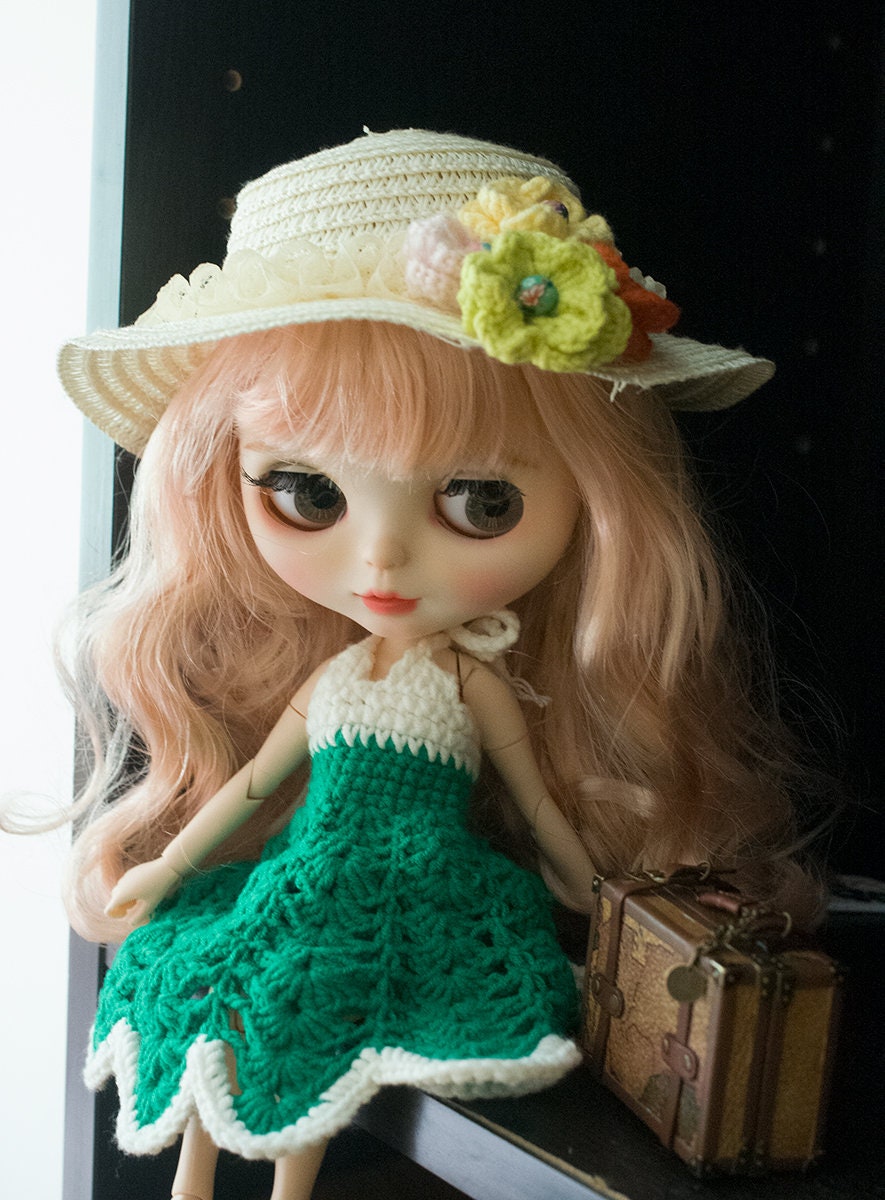 Anna Blythe Hat and Dress Set Crochet Dress and Hat for Doll Blythe ...