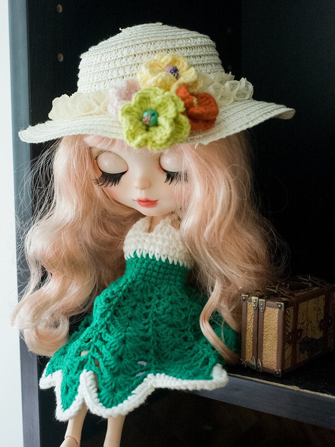 Anna Blythe Hat and Dress Set Crochet Dress and Hat for Doll Blythe ...