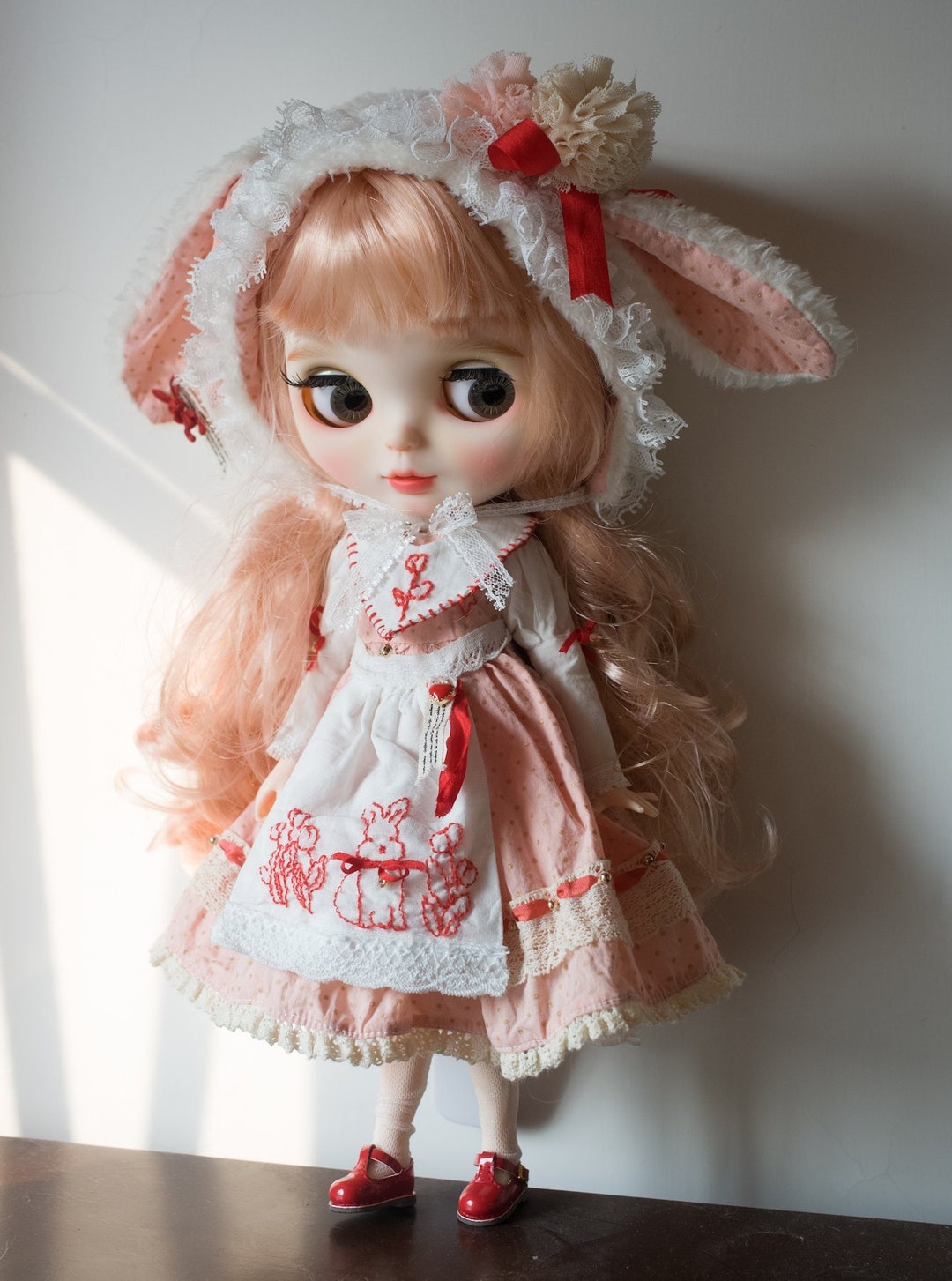 Miss Bunny Handmade Blythe Rabbit Set 6pcs Fluffy Hat - Etsy