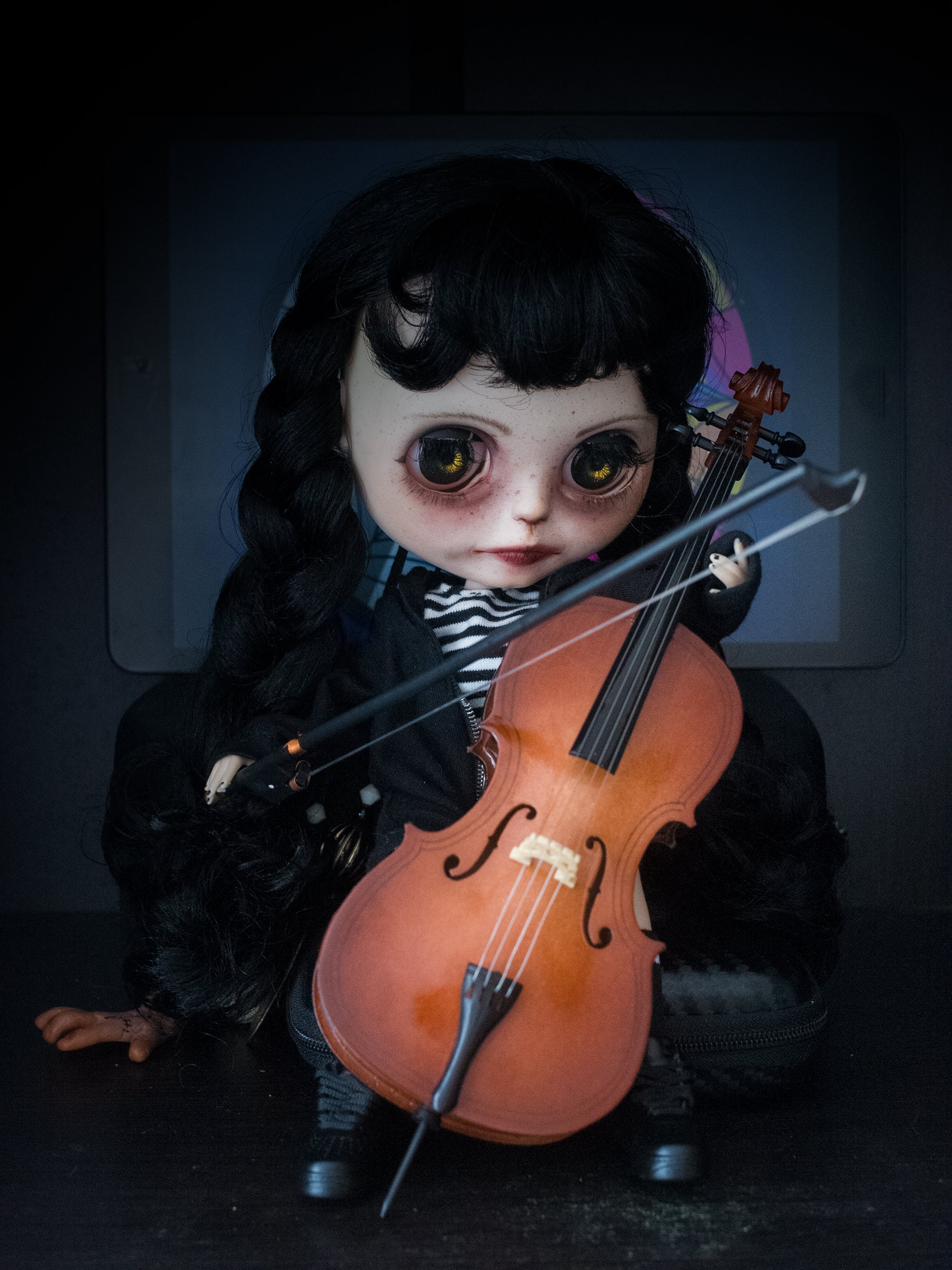 OUTFIT ONLY Wednesday Addams Cello Scene Hoodie Jacket With - Etsy