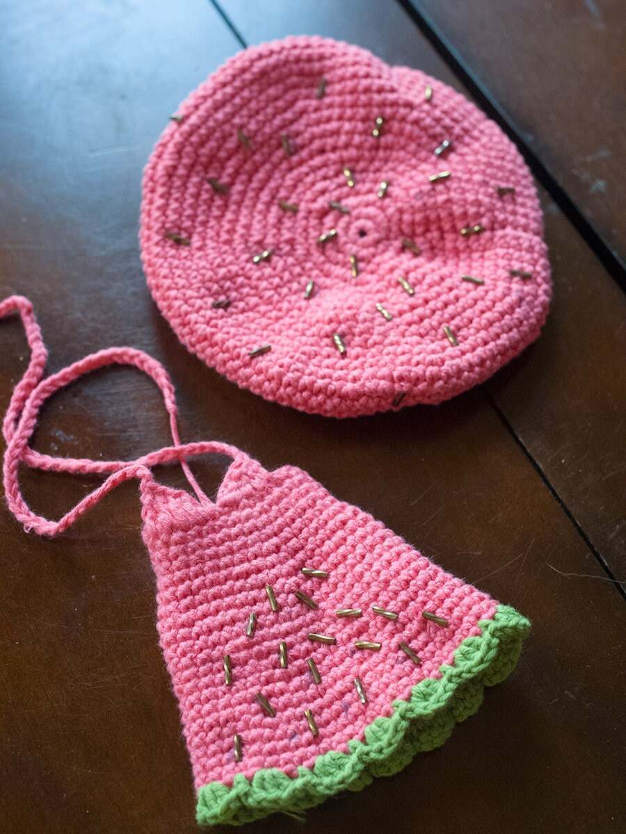 Miss Melon Blythe Hat And Dress Set Crochet Dress And Hat For Doll Blythe Accessories Also For