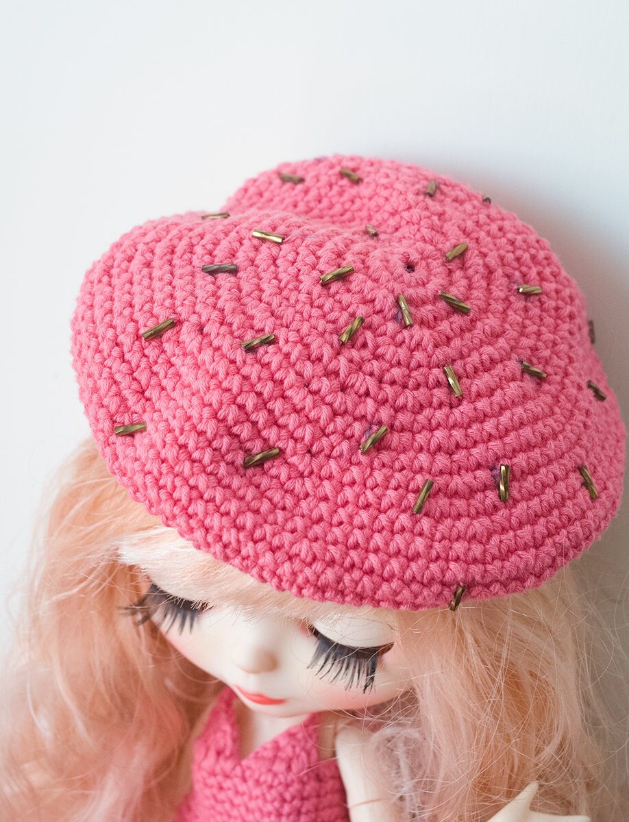 Miss Melon Blythe Hat And Dress Set Crochet Dress And Hat For Doll Blythe Accessories Also For