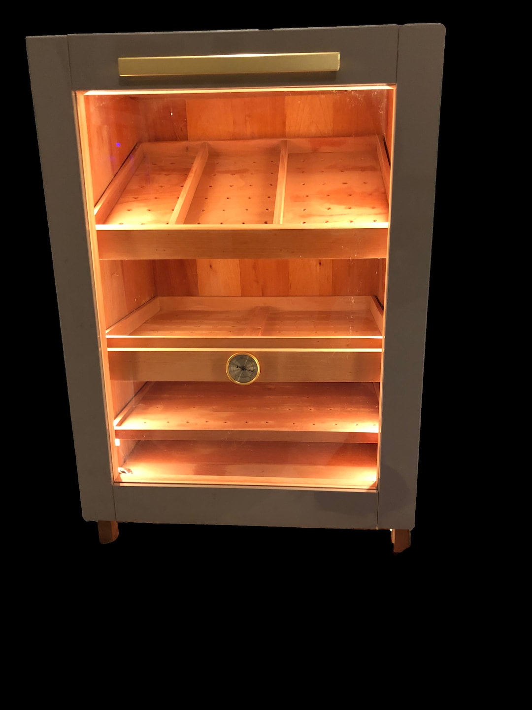 Custom Cigar Humidor Cabinet, 24" Wide, 34.5" Tall, Panel-ready & Built ...