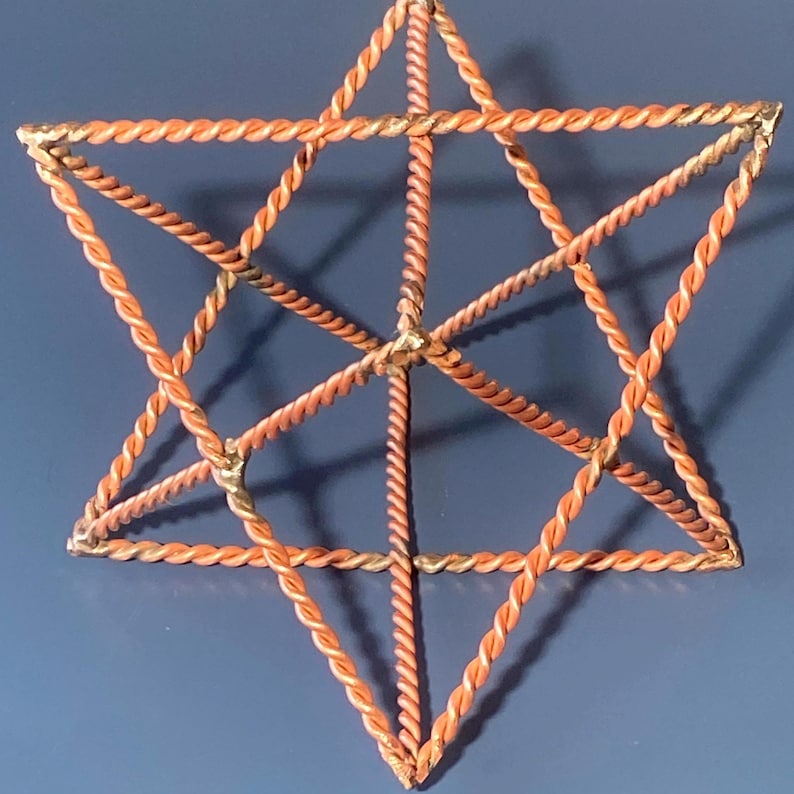 1/4 Sacred Cubit Merkaba Star – Dual Tetrahedrons | Copper Tensor ...