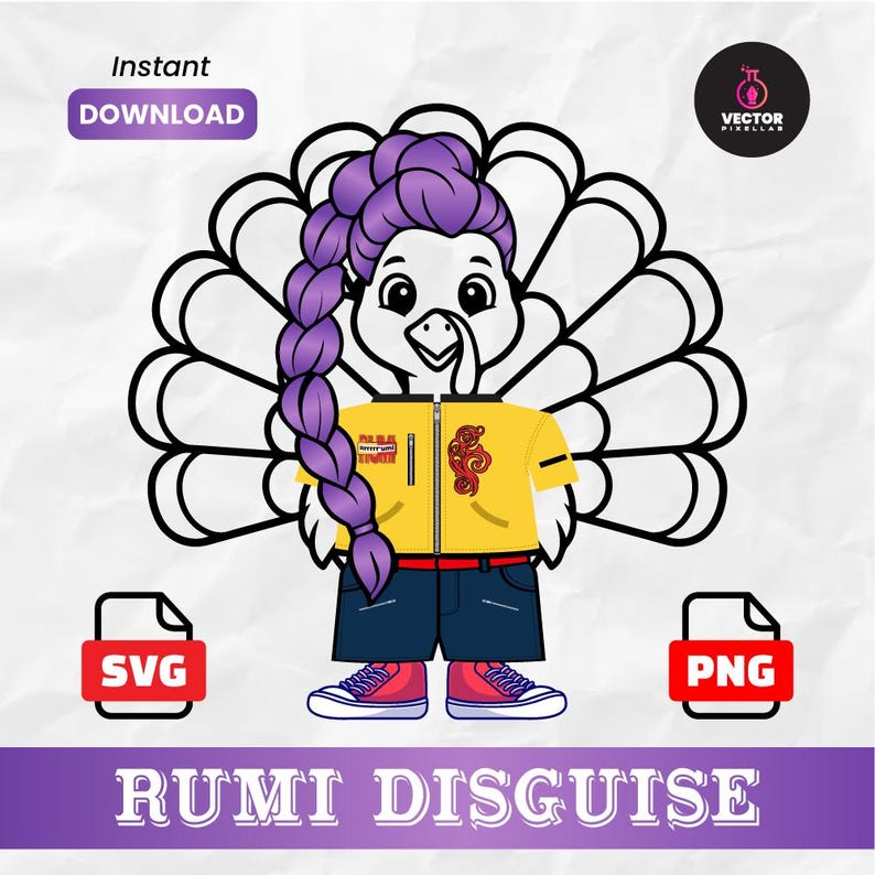 Turkey Disguise Rumi Costume | K-pop Demon Hunters Style | Rumi ...