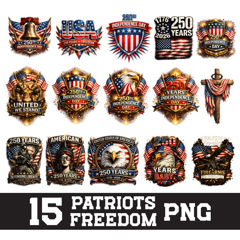 Patriots Freedom Png Bundle (15 Designs) | Cowboys Football Tshirt ...