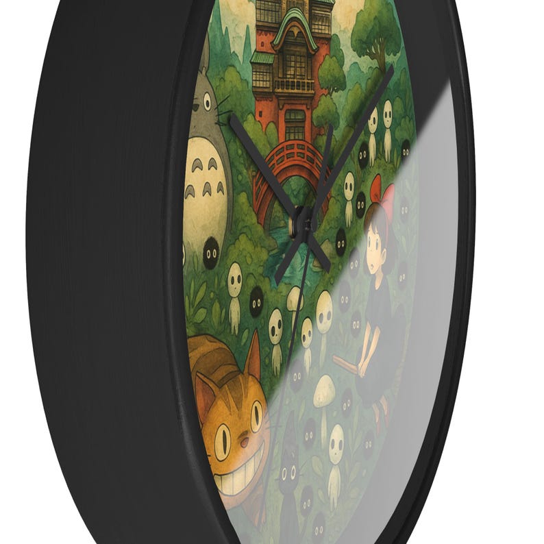 Ghibli-inspired Clock, Kiki, Catbus, Spirited, Kadomas, Soot Sprite ...