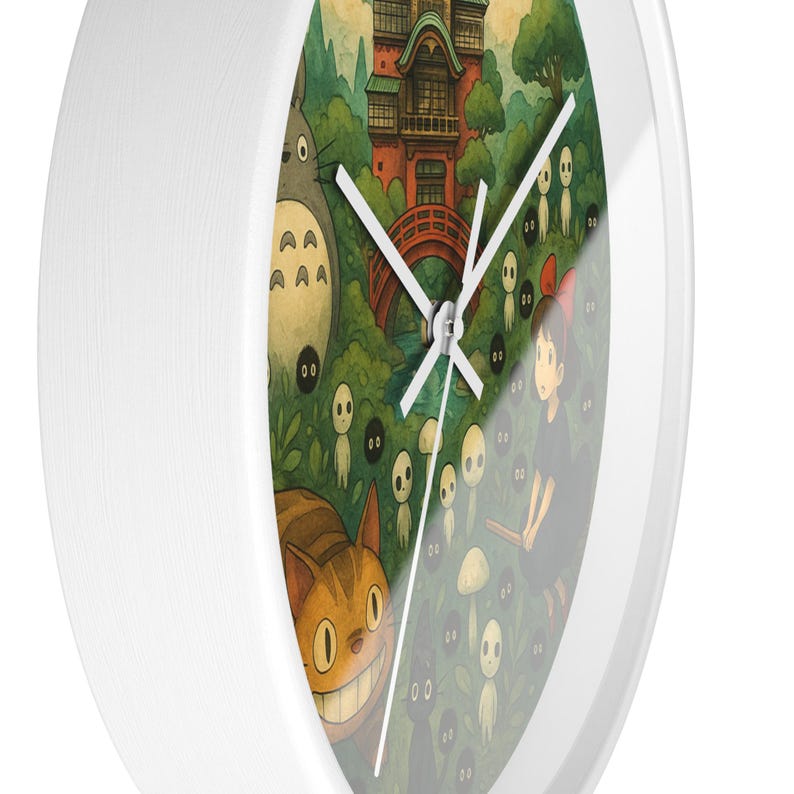 Ghibli-inspired Clock, Kiki, Catbus, Spirited, Kadomas, Soot Sprite ...