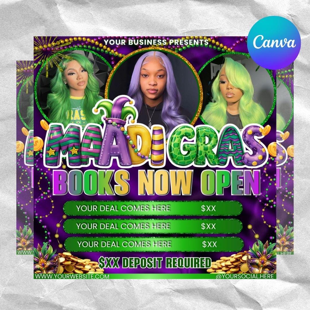 March Booking Flyer, Canva Editable, Small Business Marketing, Digital ...