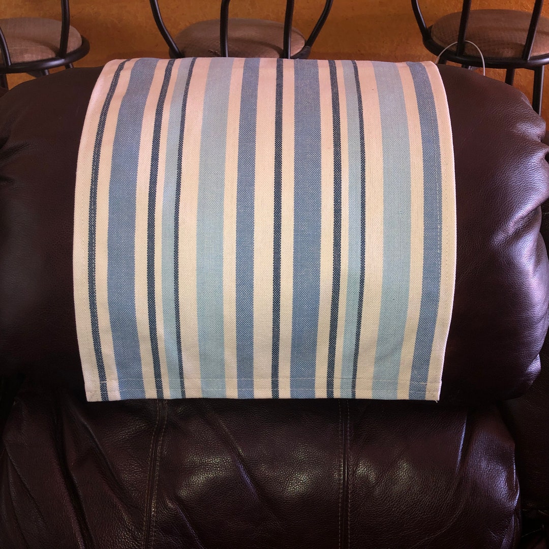 Furniture Protector, Upholstery Blue and White Stripes, Fabric for ...