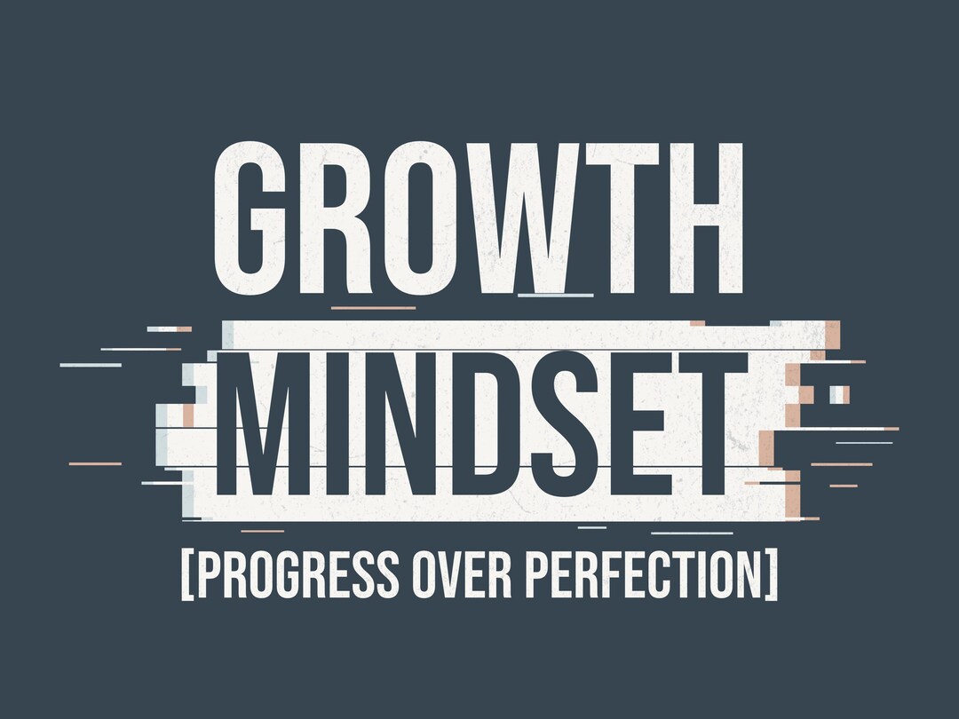 Growth Mindset [progress Over Perfection] – Classroom Poster ...