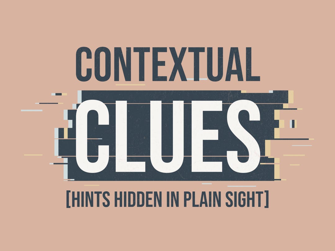 Contextual Clues | Classroom Poster | Gift for Teachers | Digital ...