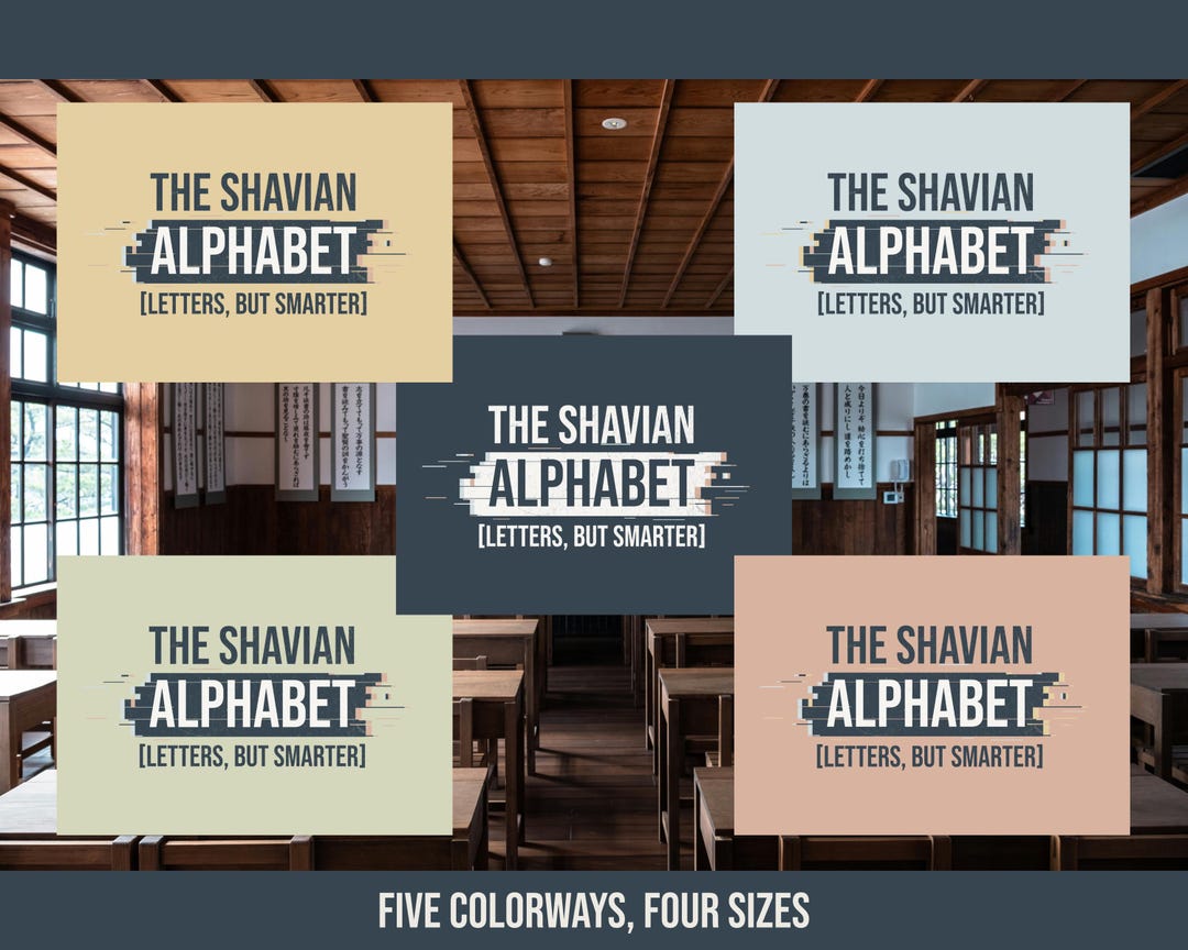 Shavian Alphabet [letters, but Smarter] - Etsy