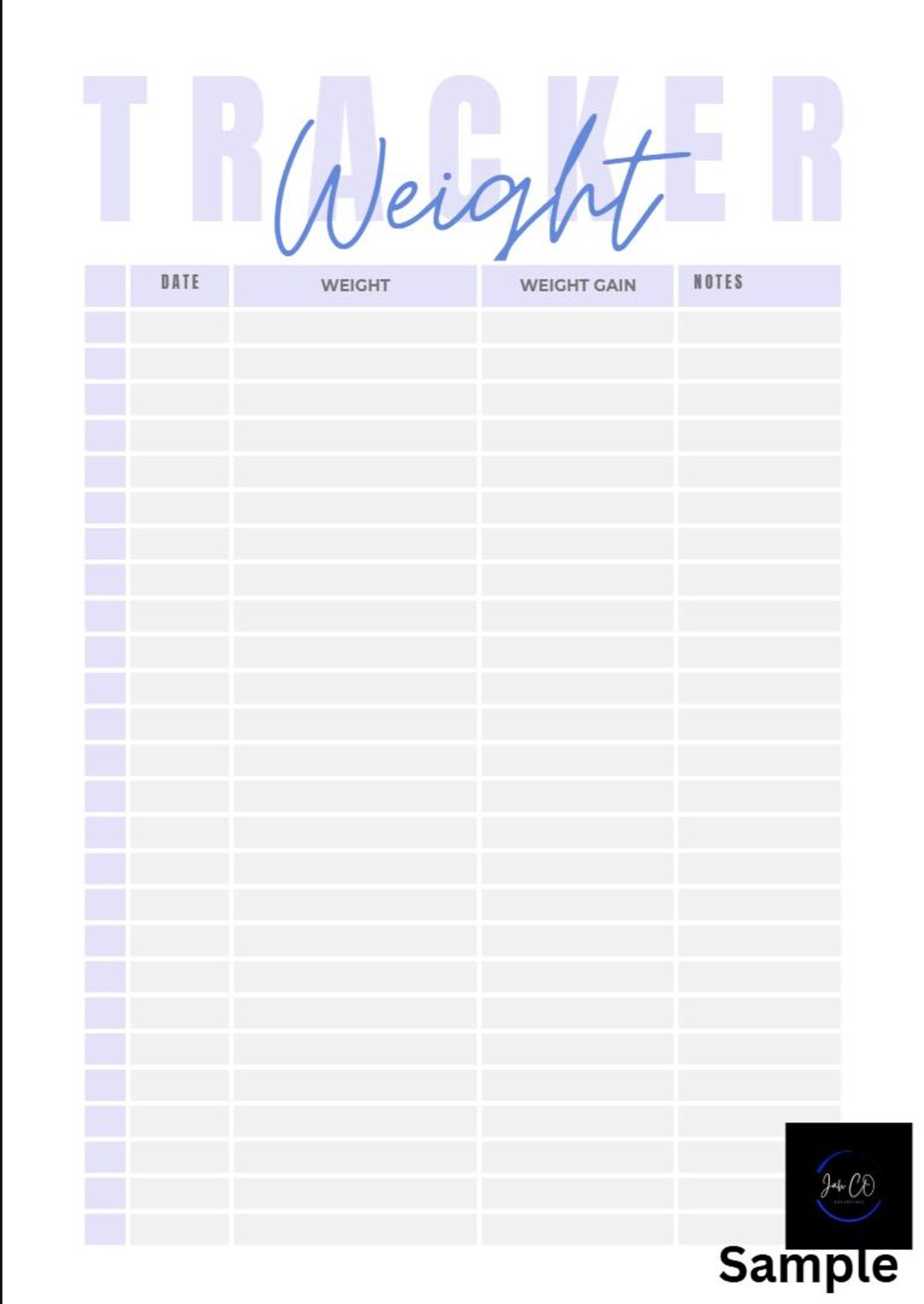 Weekly Fitness Tracker – Printable A4 PDF, Workout Log & Habit Tracker ...