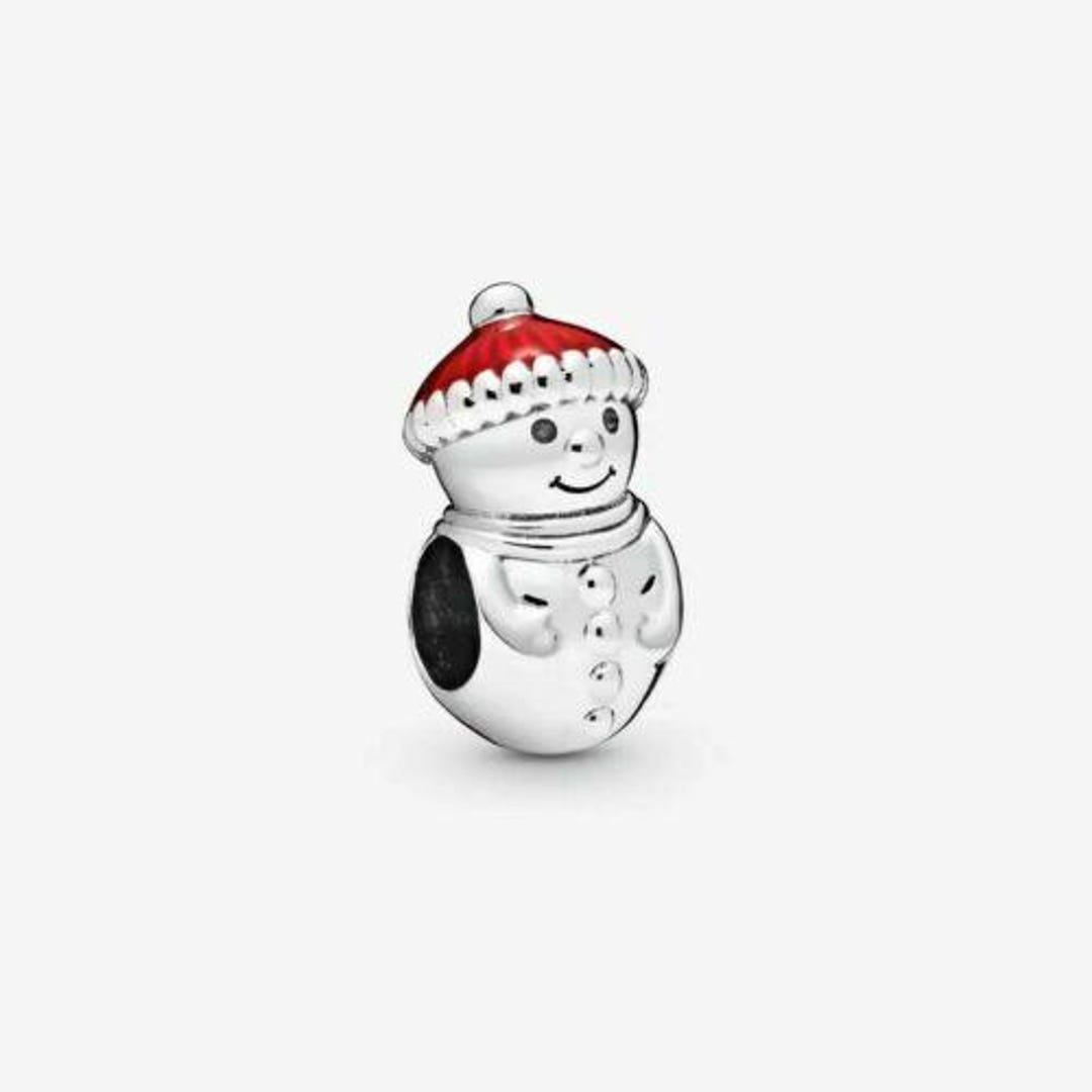 Pandora Snowman and Santa Hat Christmas Charm - Etsy