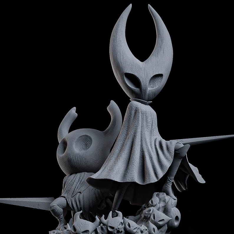 Hornet and Hollow From Hollow Knight - STL Model for Resin Printer ...