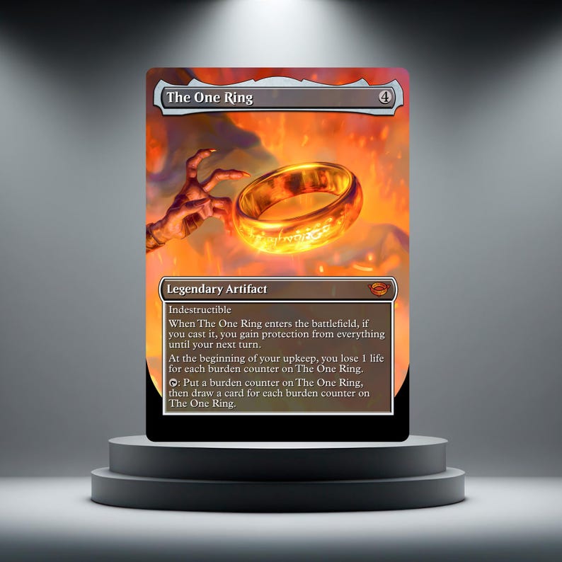 The One Ring - Full Art Proxy Cards - Custom MTG Playtest Card - Etsy
