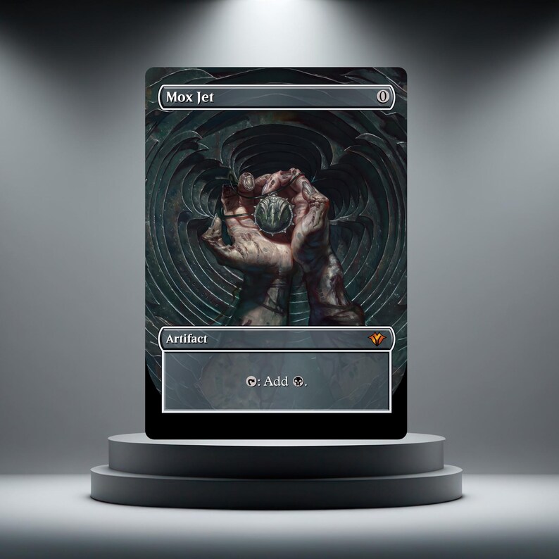 Mox Jet - Full Art Proxy Card - Custom Magic Playtest Card - Etsy