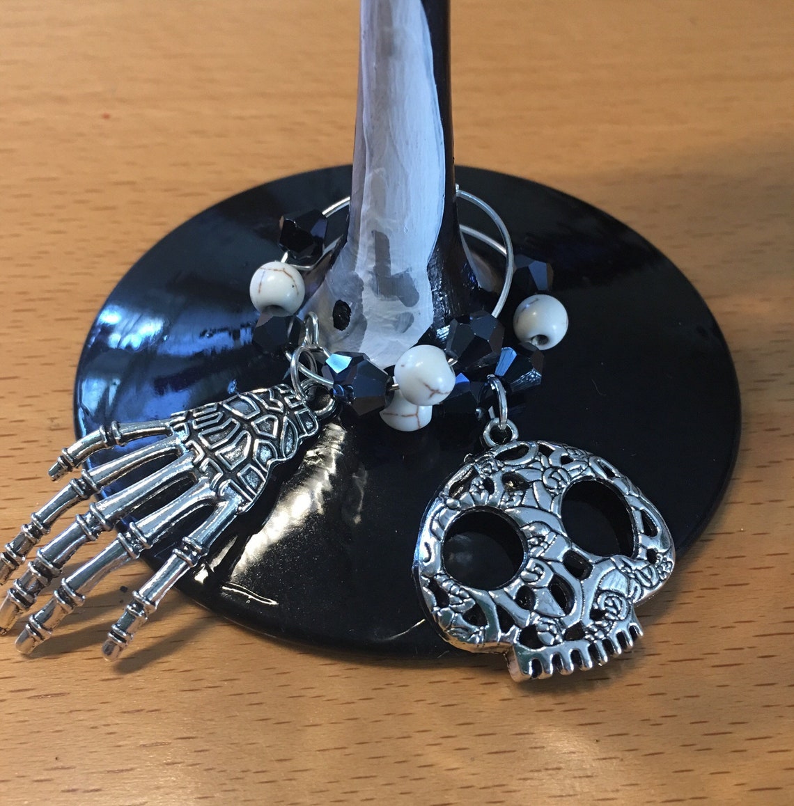 Skeleton Hand His and Hers Toasting Wine Glasses. - Etsy