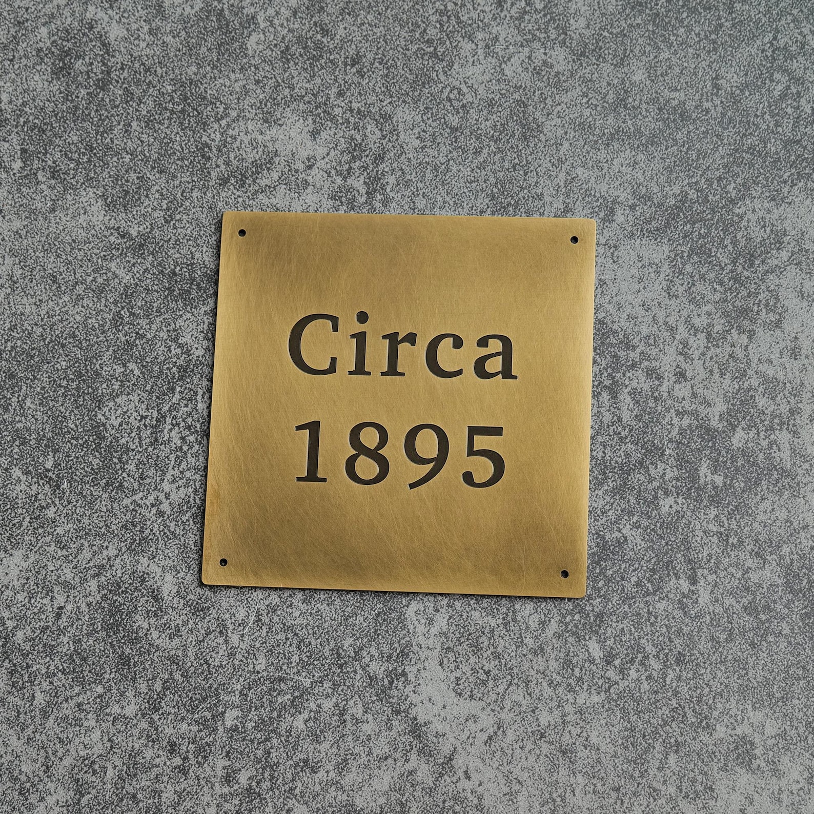 Solid Brass Nameplates, Engraved Commemorative Plaques, House Numbers ...